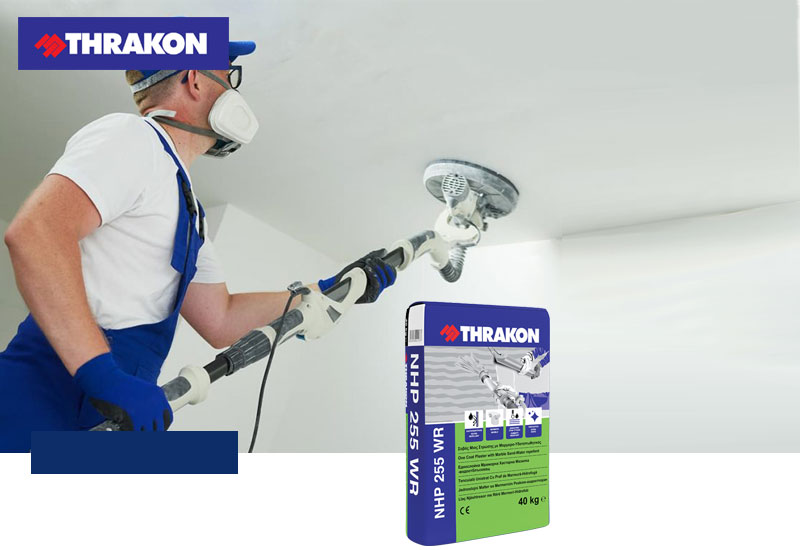 Еднослойна хастарна мазилка на варо-циментова основа Thrakon NHP 255 WR ...